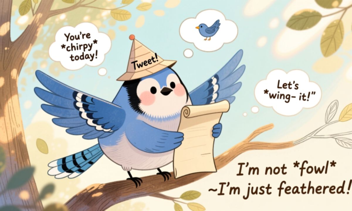 480+ Bird Puns: Short, Cute & Funny One-Liner Captions
